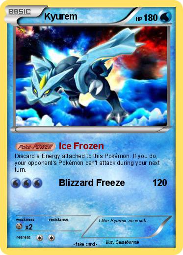 Pokémon Kyurem 5325 5325 - Ice Frozen - My Pokemon Card