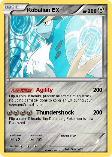 Pokémon Kobalian EX - Agility - My Pokemon Card
