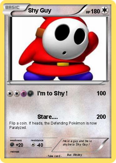 Pokémon Shy Guy 265 265 - I'm to Shy ! - My Pokemon Card
