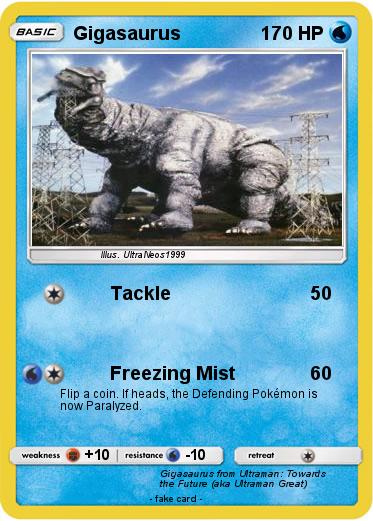Pokémon Gigasaurus 4 4 - Tackle - My Pokemon Card