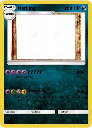 Pokémon Nothing 611 611 - ????? - My Pokemon Card