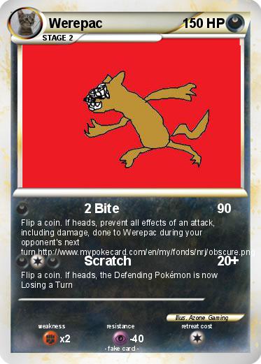 Pokémon Werepac - 2 Bite - My Pokemon Card