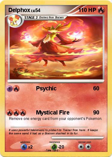 Pokémon Delphox 12 12 - Psychic - My Pokemon Card