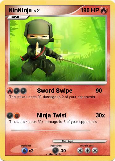 Pokémon NinNinja - Sword Swipe - My Pokemon Card