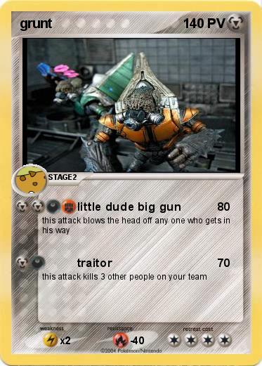 Pokémon grunt 28 28 - little dude big gun - Ma carte Pokémon