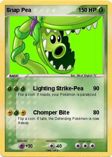Pokémon Snap Pea 1 1 - Lighting Strike-Pea - My Pokemon Card