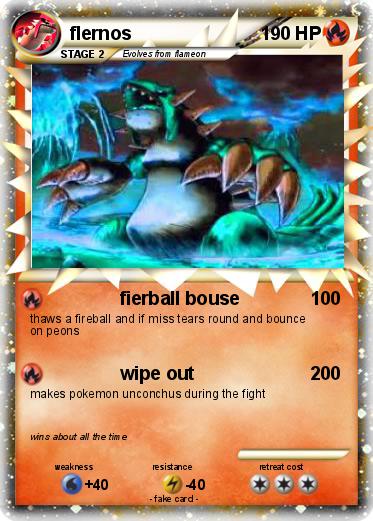 Pokémon flernos - fierball bouse - My Pokemon Card