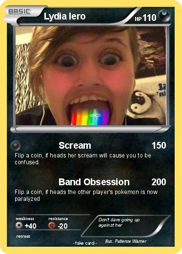 Pokémon Lydia Iero - Scream - My Pokemon Card