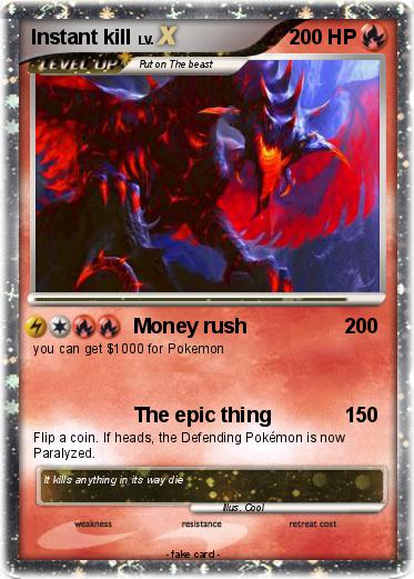 Pokémon Instant kill - Money rush - My Pokemon Card