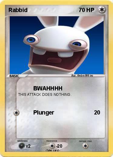Pokémon Rabbid 64 64 - BWAHHHH - My Pokemon Card