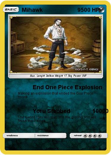 Pokémon Mihawk 76 76 - End One Piece Explosion - My Pokemon Card