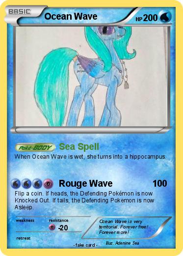Pokémon Ocean Wave 1 1 - Sea Spell - My Pokemon Card