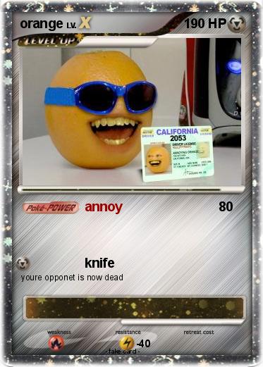 Pokémon orange 101 101 - annoy - My Pokemon Card