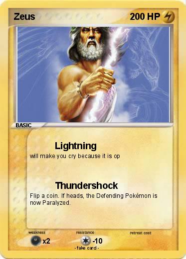 Pokémon Zeus 1554 1554 - Lightning - My Pokemon Card