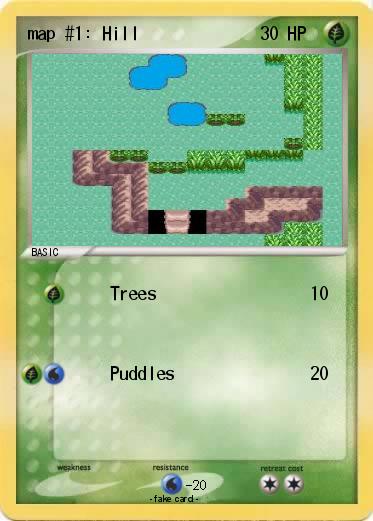 Pokémon map 1 Hill - Trees - My Pokemon Card