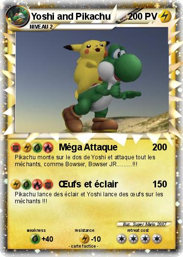 Pokémon Yoshi and Pikachu 2 2 - Méga Attaque - Ma carte Pokémon