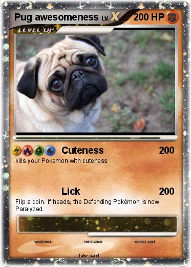 Pokémon Pug awesomeness - Cuteness - My Pokemon Card