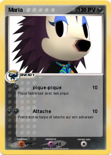 Pokémon Maria 4 4 - pique-pique - Ma carte Pokémon