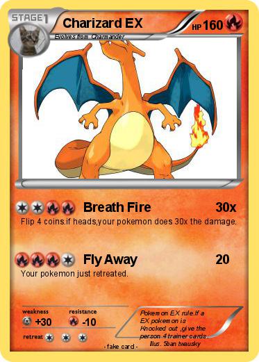 Pokémon Charizard EX 665 665 - Breath Fire - My Pokemon Card