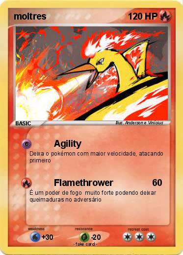 Pokémon moltres 729 729 - Agility - My Pokemon Card