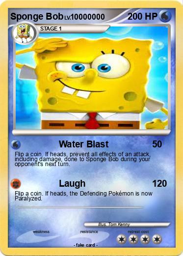 Pokémon Sponge Bob 427 427 - Water Blast - My Pokemon Card