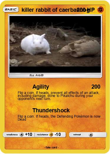 Pokémon killer rabbit of caerbannog - Agility - My Pokemon Card
