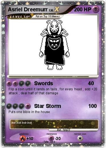 Pokémon Asriel Dreemurr 15 15 - Swords - My Pokemon Card