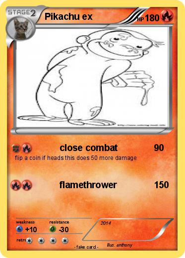 Pokémon Pikachu ex 691 691 - close combat - My Pokemon Card