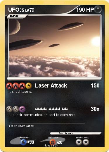 Pokémon UFO s - Laser Attack - My Pokemon Card