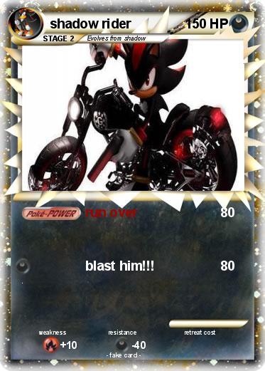 Pokémon shadow rider - run over - My Pokemon Card