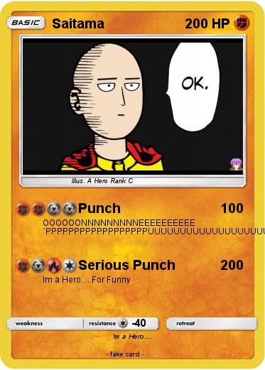 Pokémon Saitama 163 163 - Punch - My Pokemon Card
