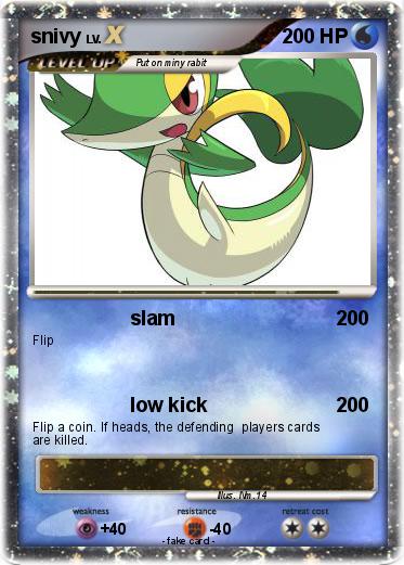 Pokémon snivy 1178 1178 - slam - My Pokemon Card