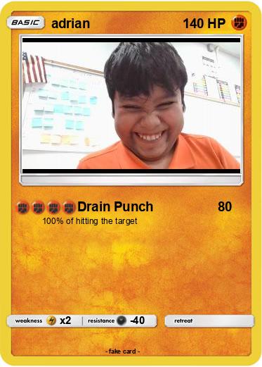 Pokémon adrian 365 365 - Drain Punch - My Pokemon Card
