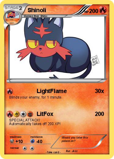 Pokémon Shinoli - LightFlame - My Pokemon Card