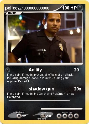 Pokémon police 253 253 - Agility - My Pokemon Card
