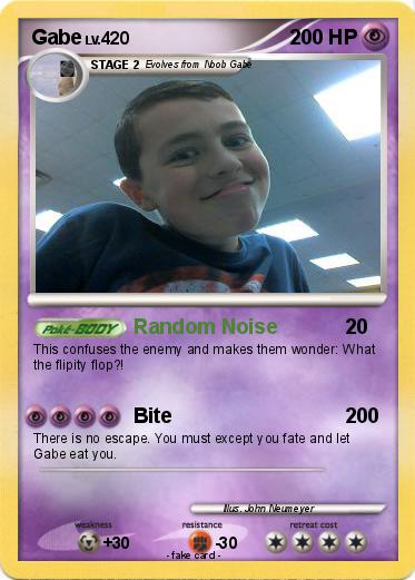 Pokémon Gabe 276 276 - Random Noise - My Pokemon Card