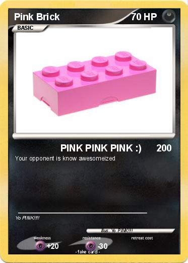 Pokémon Pink Brick - PINK PINK PINK :) - My Pokemon Card
