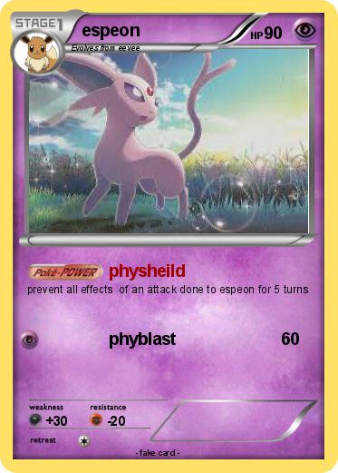 Pokémon espeon 562 562 - physheild - My Pokemon Card