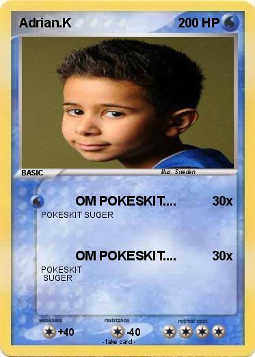 Pokémon Adrian K 1 1 - OM POKESKIT.... - My Pokemon Card