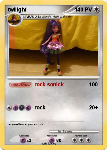 Pokémon twilight 599 599 - rock sonick - Ma carte Pokémon