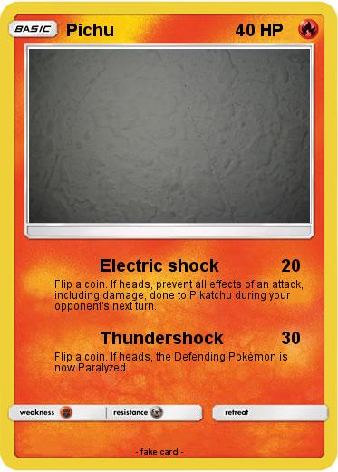 Pokémon Pichu 2589 2589 - Electric shock - My Pokemon Card