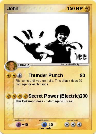 Pokémon John 5022 5022 - Thunder Punch - My Pokemon Card