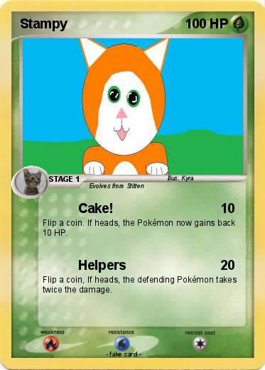 Pokémon Stampy 635 635 - Cake! - My Pokemon Card