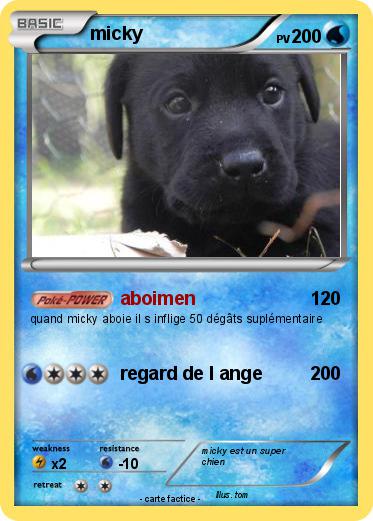 Pokémon micky 55 55 - aboimen - Ma carte Pokémon