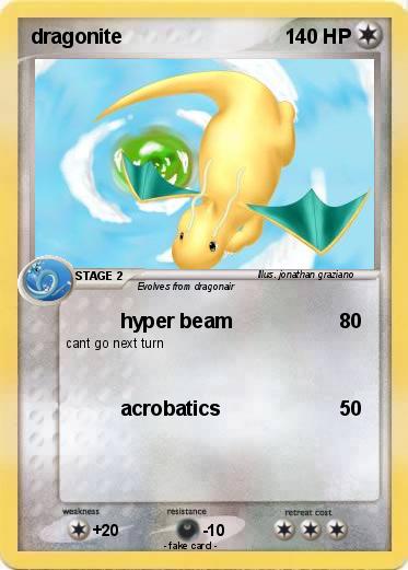 Pokémon dragonite 167 167 - hyper beam - My Pokemon Card
