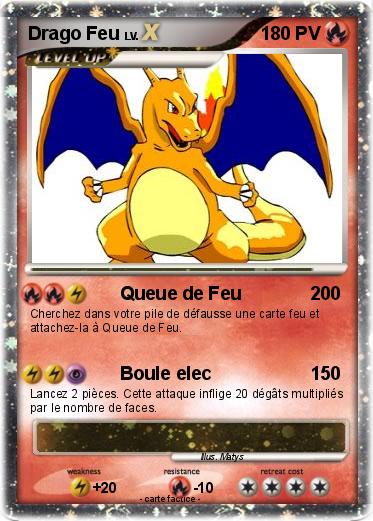 Pokémon Drago Feu 9 9 - Queue de Feu - Ma carte Pokémon