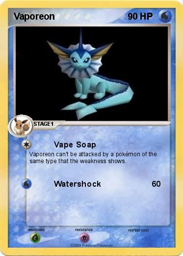 Pokémon Vaporeon 32 32 - Vape Soap - My Pokemon Card