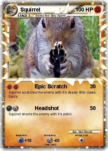 Pokémon Squirrel 83 83 - Epic Scratch - My Pokemon Card