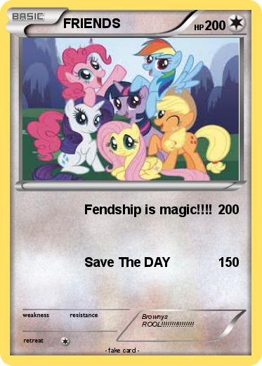 Pokémon FRIENDS 161 161 - Fendship is magic!!!! - My Pokemon Card