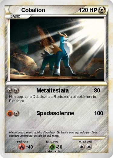 Pokémon Cobalion 194 194 - Metaltestata - My Pokemon Card